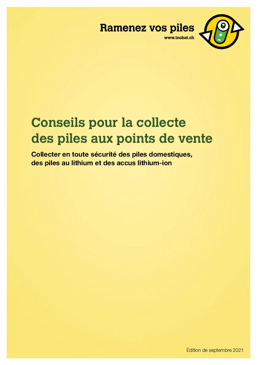 Information & matériel | INOBAT